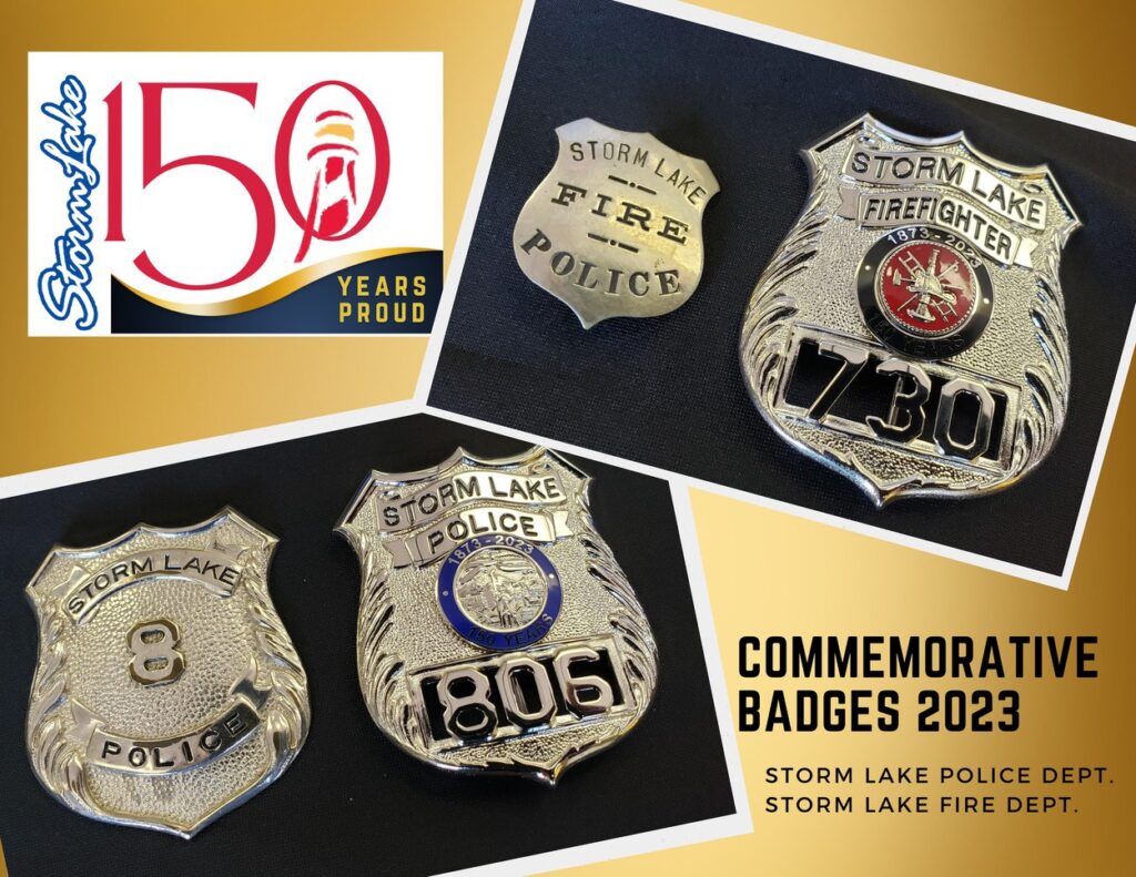 Storm Lake Police Officers/Firefighters Will Wear Special Badges to ...